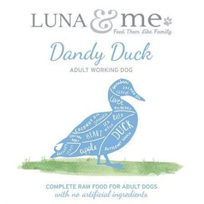 Luna & Me Working Dandy Duck Complete Patties 600g | 0151 678 2588