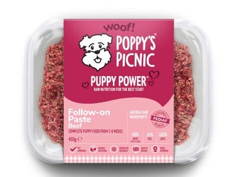 Poppy's Picnic Puppy Power Follow On Complete Mince 450g | The Dogs Diner