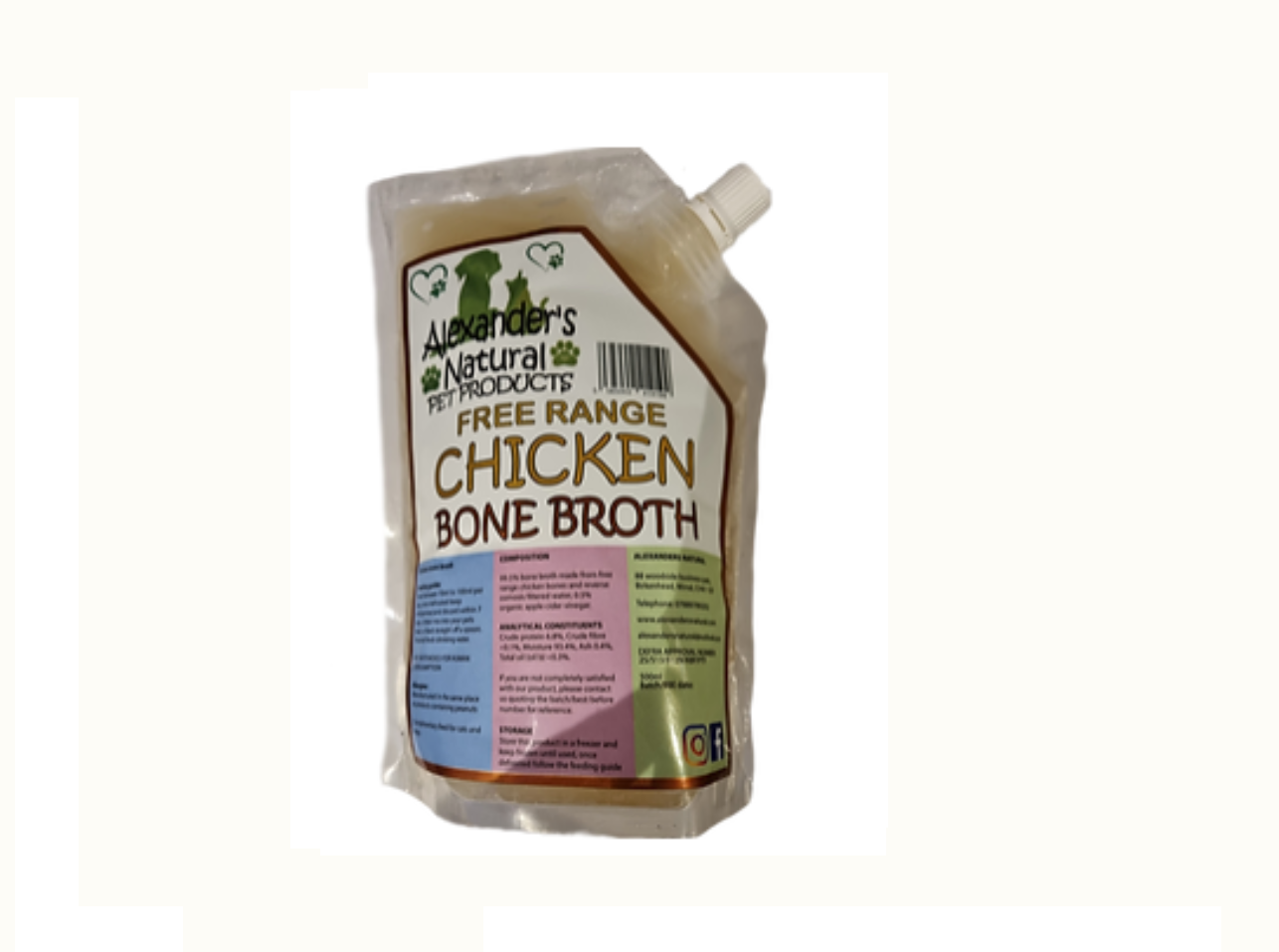 Chicken Bone Broth Pouch | The Dogs Diner