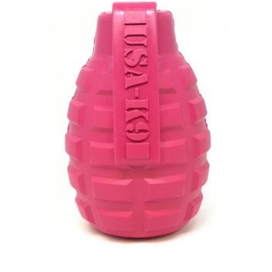 Sodapup USA-K9 Pink Grenade Toy Large | The Dogs Diner