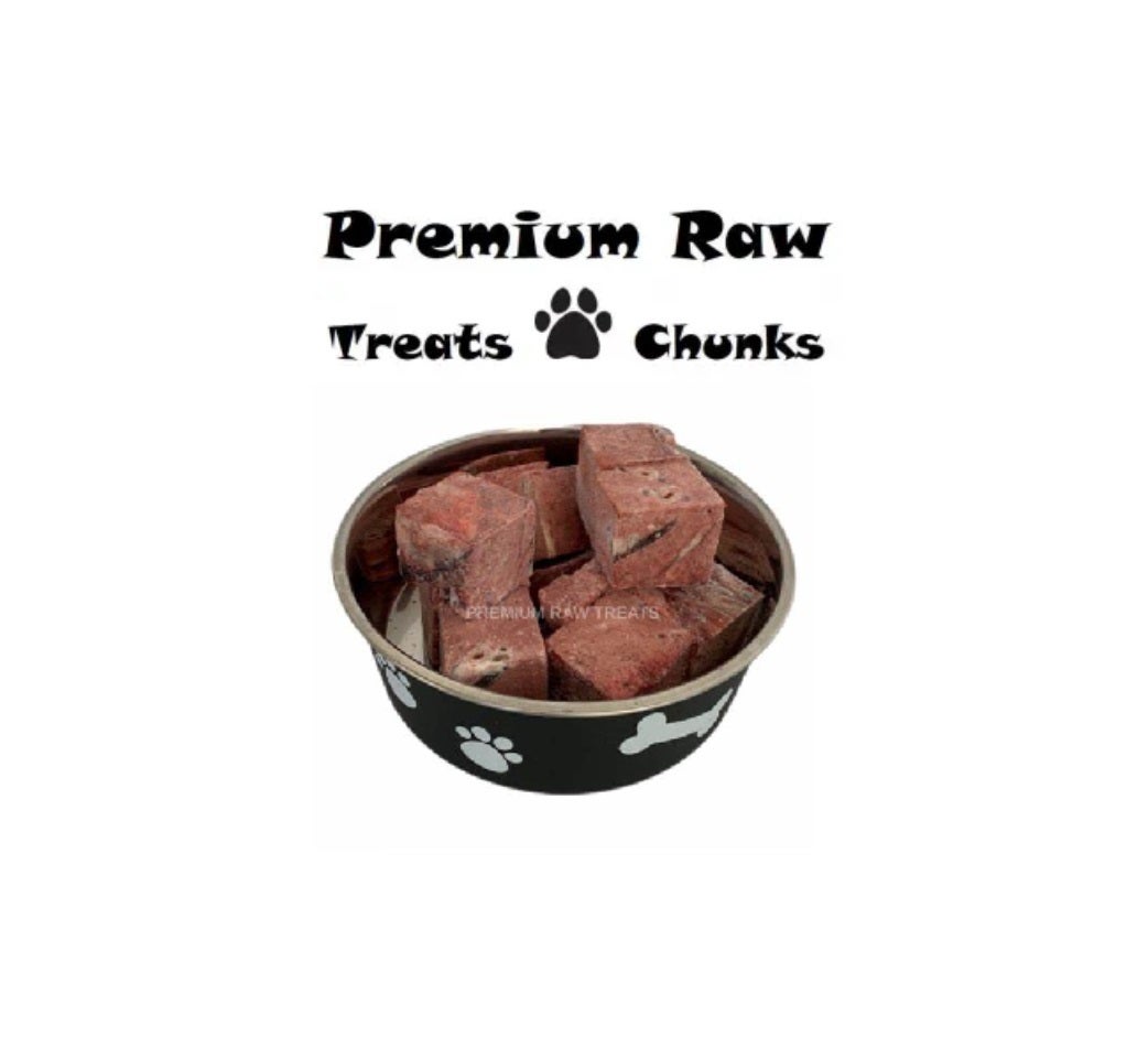 Premium Raw Beef Lung Chunks 1kg | The Dogs Diner
