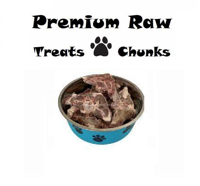 Premium Raw Lamb Chunks with Bone 1kg | The Dogs Diner
